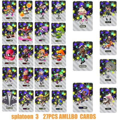 27pcs/set NFC Cards NFC Tag Splatoon 3 2 1 Game Card Octoling Octopus ...