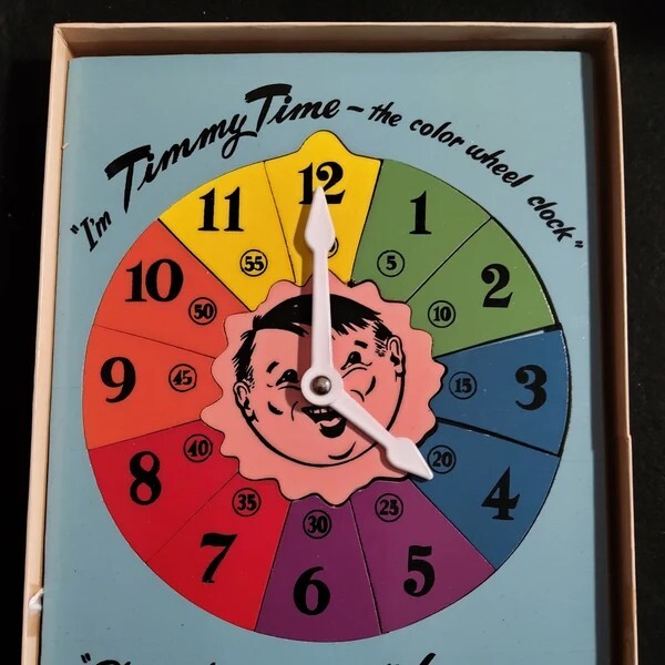 Timmy Time Color Wheel Clock SIFO Child's Toy Learn Tell Time Colors ...
