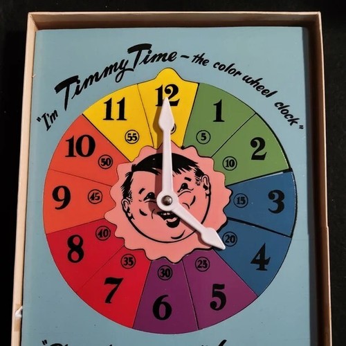 Timmy Time Color Wheel Clock SIFO Child's Toy Learn Tell Time Colors ...