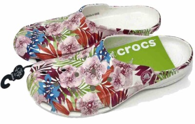 Crocs Freesail Tropical Clog Women's size 11 Floral/White NEW | eBay