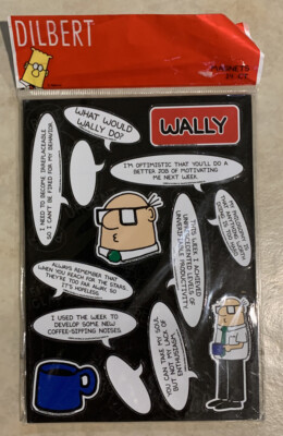 14 Wally Dilbert Magnets ~ New in Original Packaging ~ 2008 Scott Adams ...
