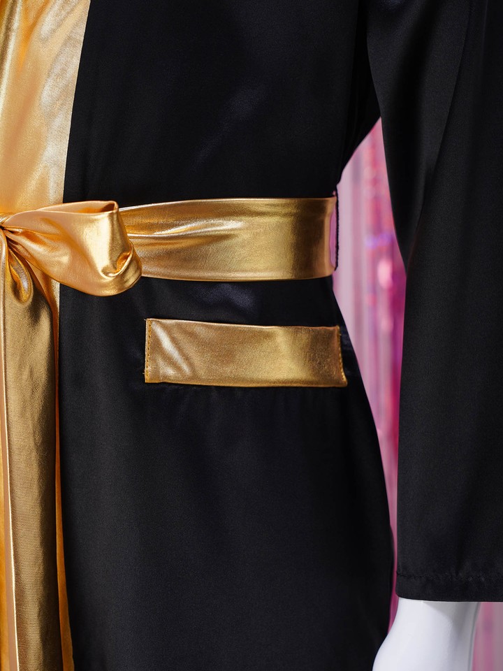 Kids Boy's Cape Halloween Robe Training Cloak With Belt Workout Robes ...