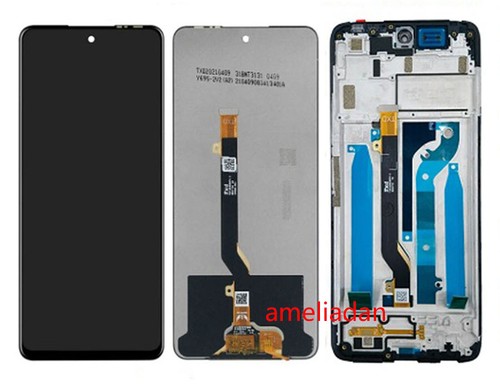 For Infinix Note 10 X693 Touch Screen Digitizer & LCD Display & Frame ...