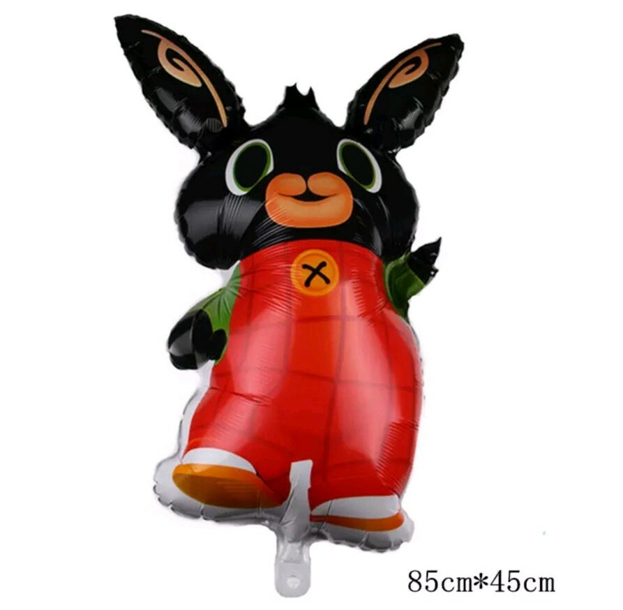 85cm Jumbo Bing balloon Cartoon Shape Black Bunny Super Foil Bing ...