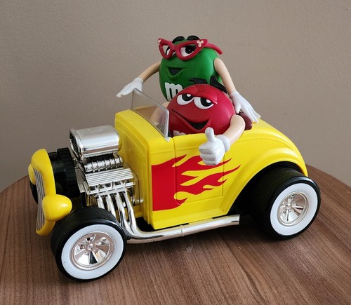 M&M's Rebel Without A Clue Yellow Hot Rod Candy Dispenser MMS Car Green ...