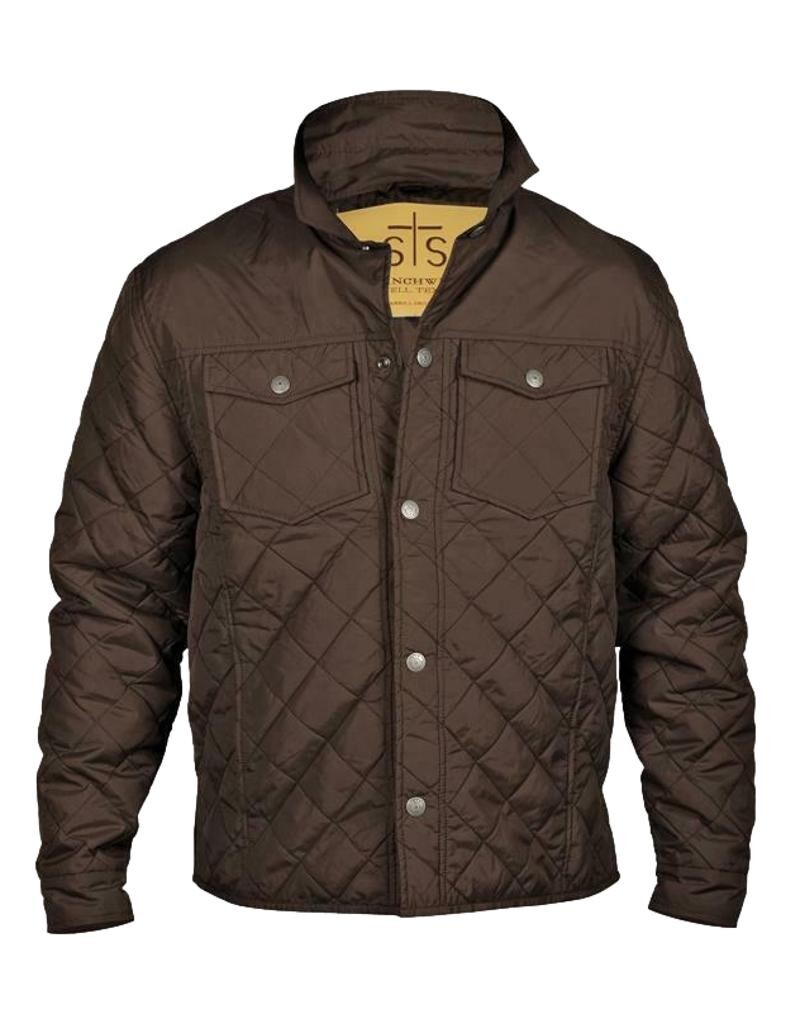 StS Ranchwear Western Jacket Mens Quilted Cassidy Chocolate STS9773 | eBay