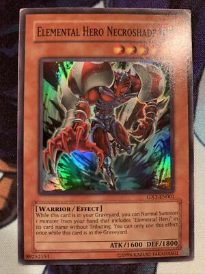 YuGiOh! Elemental Hero Necroshade GX1-EN001 Super Rare UNL Ed. LP | eBay