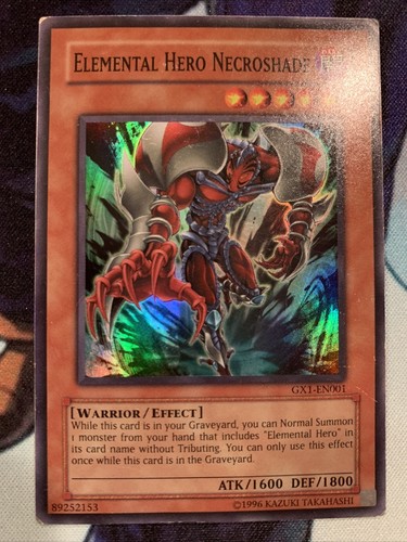 YuGiOh! Elemental Hero Necroshade GX1-EN001 Super Rare UNL Ed. LP | eBay