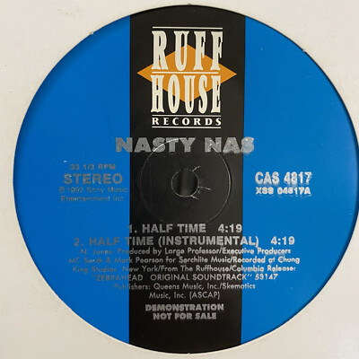 NAS + LARGE PROFESSOR - HALF TIME (12") 1992!!! RARE!!! NASTY NAS ...