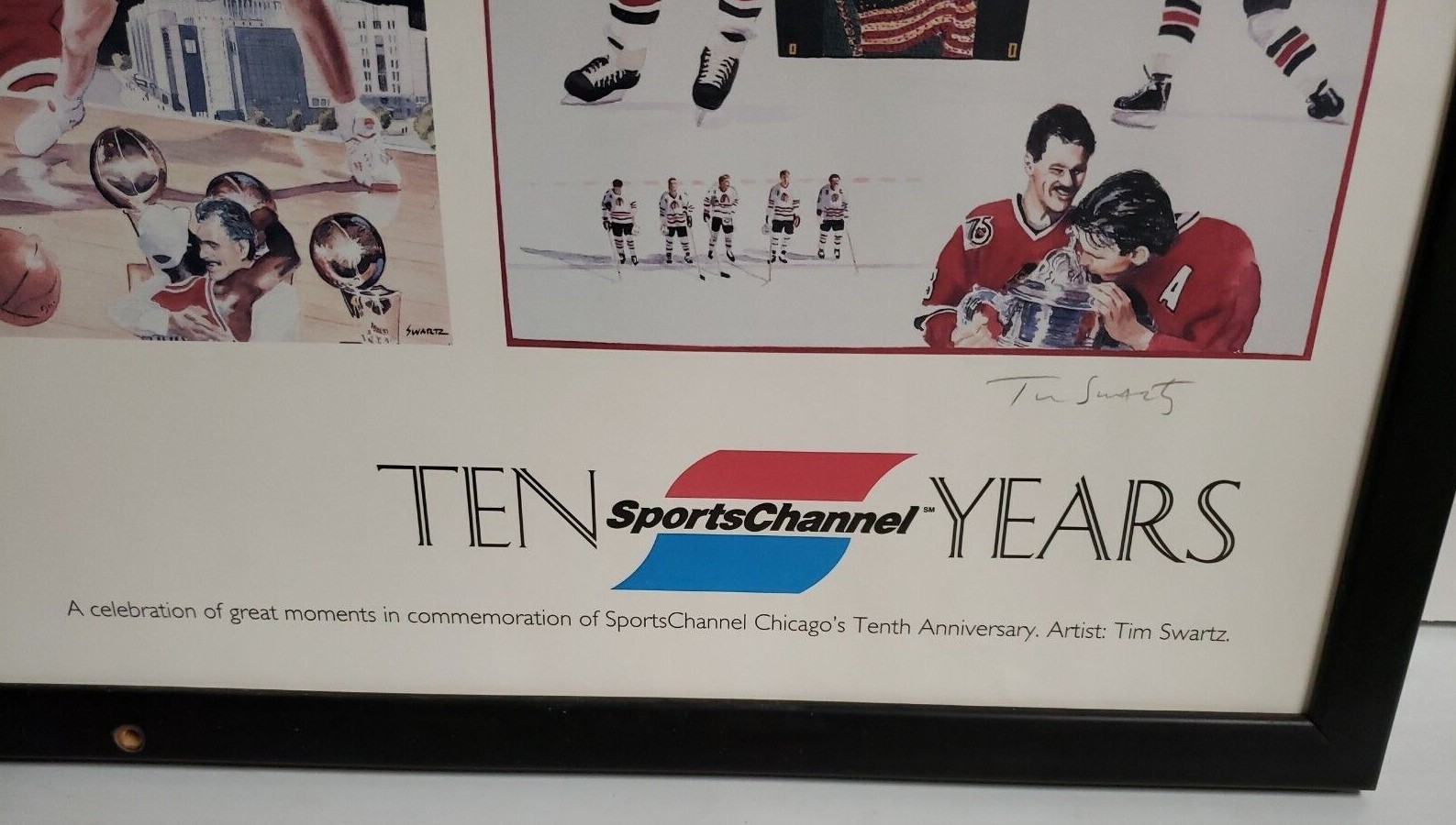 RARE Signed #214/500 Tim Swartz Sports Channel 10 year Bulls, Sox ...