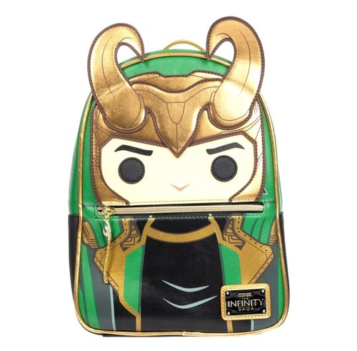 Marvel Metallic Loki Mini Backpack & Matching Wallet NWT | eBay