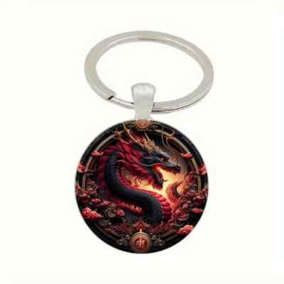Red Black Dragon Keyring Brand New. Love Someone Special. FREE GIFT BAG ...