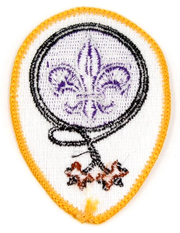 World Scout Crest Badge Wood