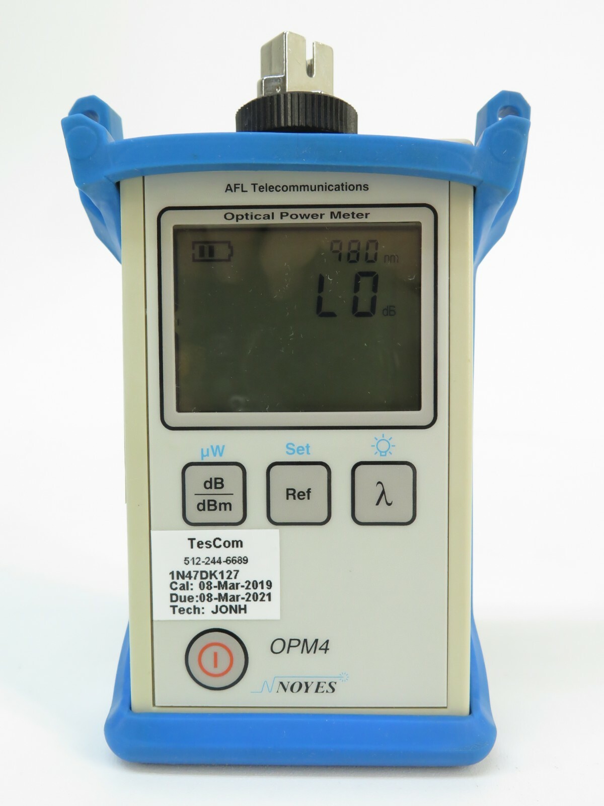 AFL Noyes OPM4-4D SM MM Fiber Optic Power Meter OPM4-54-0001PR / OPM4 ...