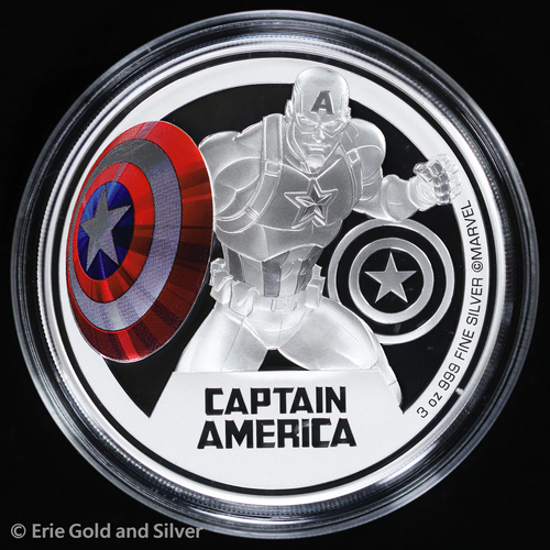 2023 $10 Niue Marvel Captain America Classic 3 oz Silver Coin | eBay
