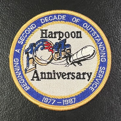 Vintage Harpoon anti-ship missile anniversary PATCH United States ...