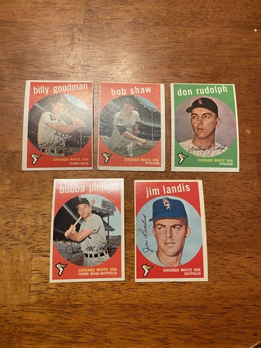 1959 Topps Baseball Chicago White Sox Lot (5 Cards) #103 - #493 | eBay
