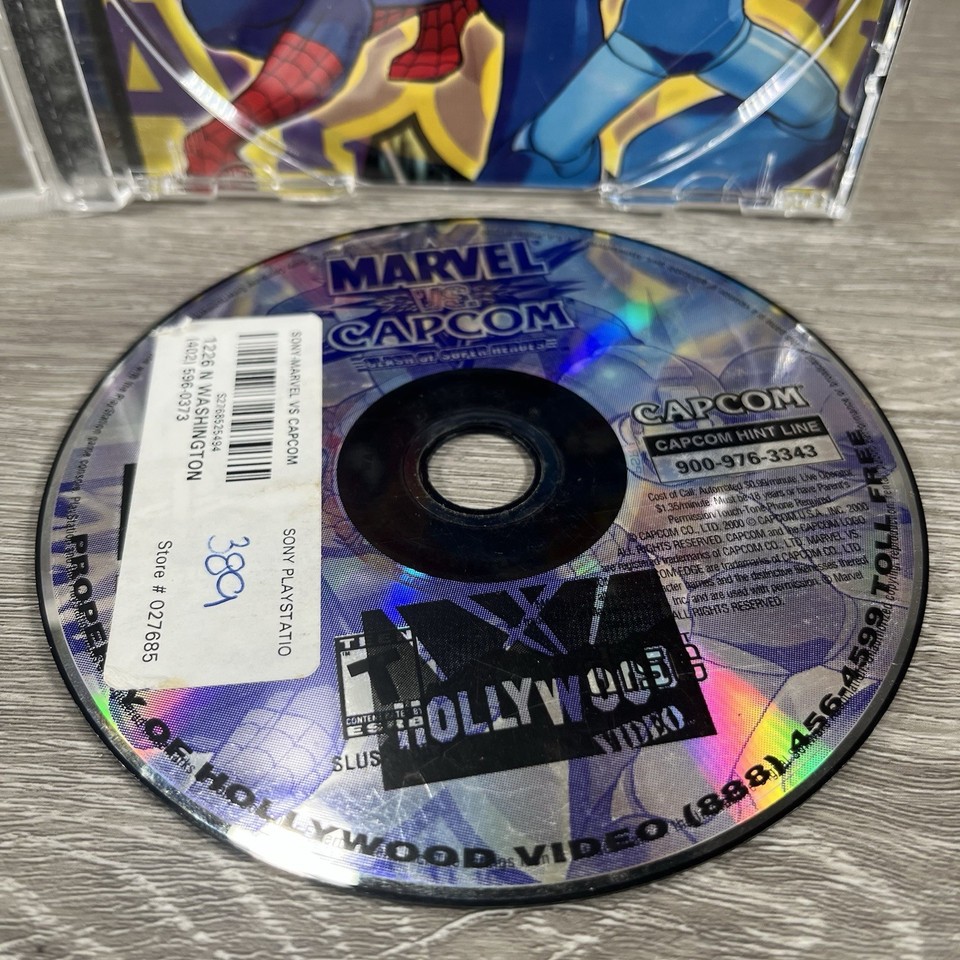 Marvel vs. Capcom: Clash of Super Heroes (PlayStation 1 / PS1) Disk ...