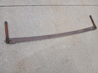 Vintage Two Man Logging Timber Crosscut Saw 5 1/2' Long Blade | eBay