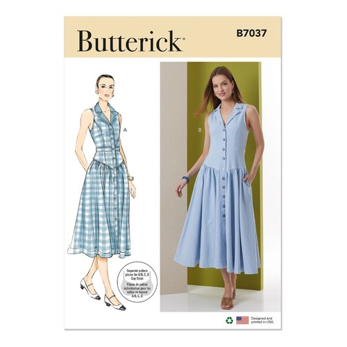 NEW Butterick B7037 Misses' Dress Sewing Pattern By Spotlight | eBay ...