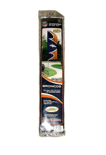 Denver Broncos 6 Foot Flag Kit Yard Tailgate Outdoors Steel Pole New ...