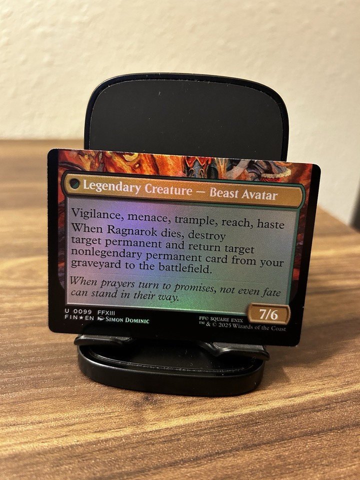 Magic The Gathering Fang Fearless I’cie Art Foil Sleeved & Toploaded NM ...