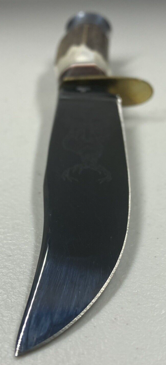 Crane Brand Solingen Germany 715 Fixed Blade Hunting Knife Stag Scene ...