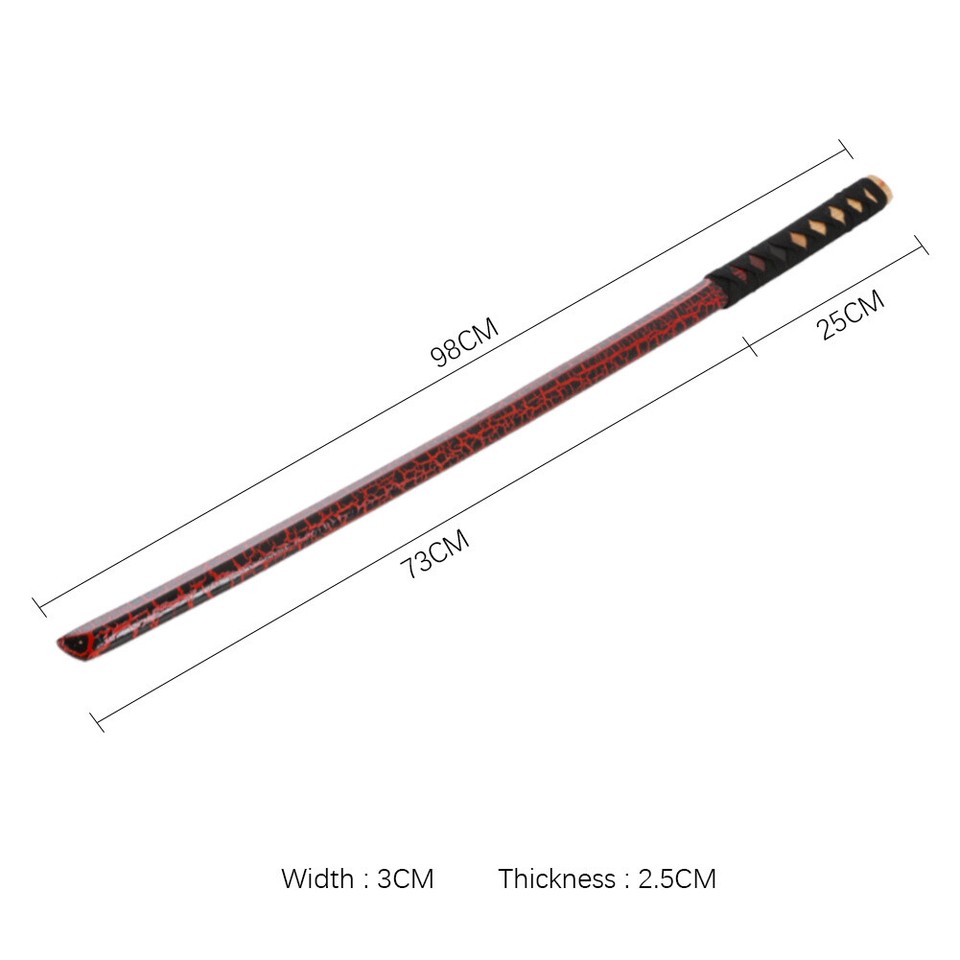 Wooden Bokken Katana Japanese Baton Sword Kendo Samurai Training ...