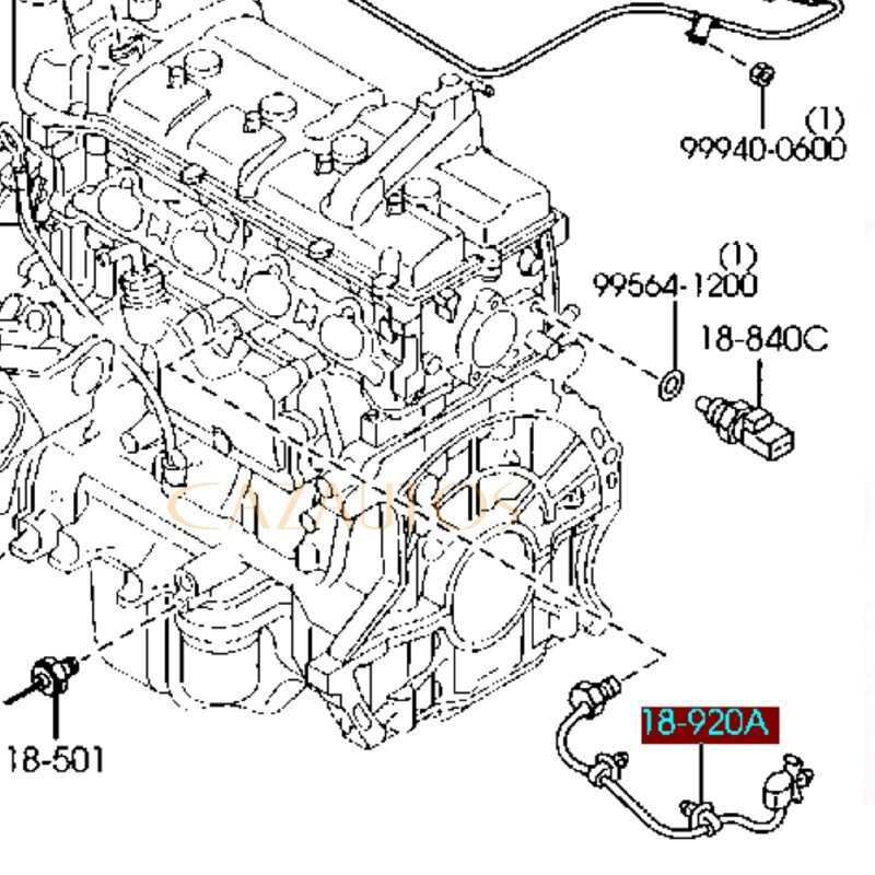 Mazda ZJ0118921 Genuine OEM Factory Original Knock Sensor for sale ...