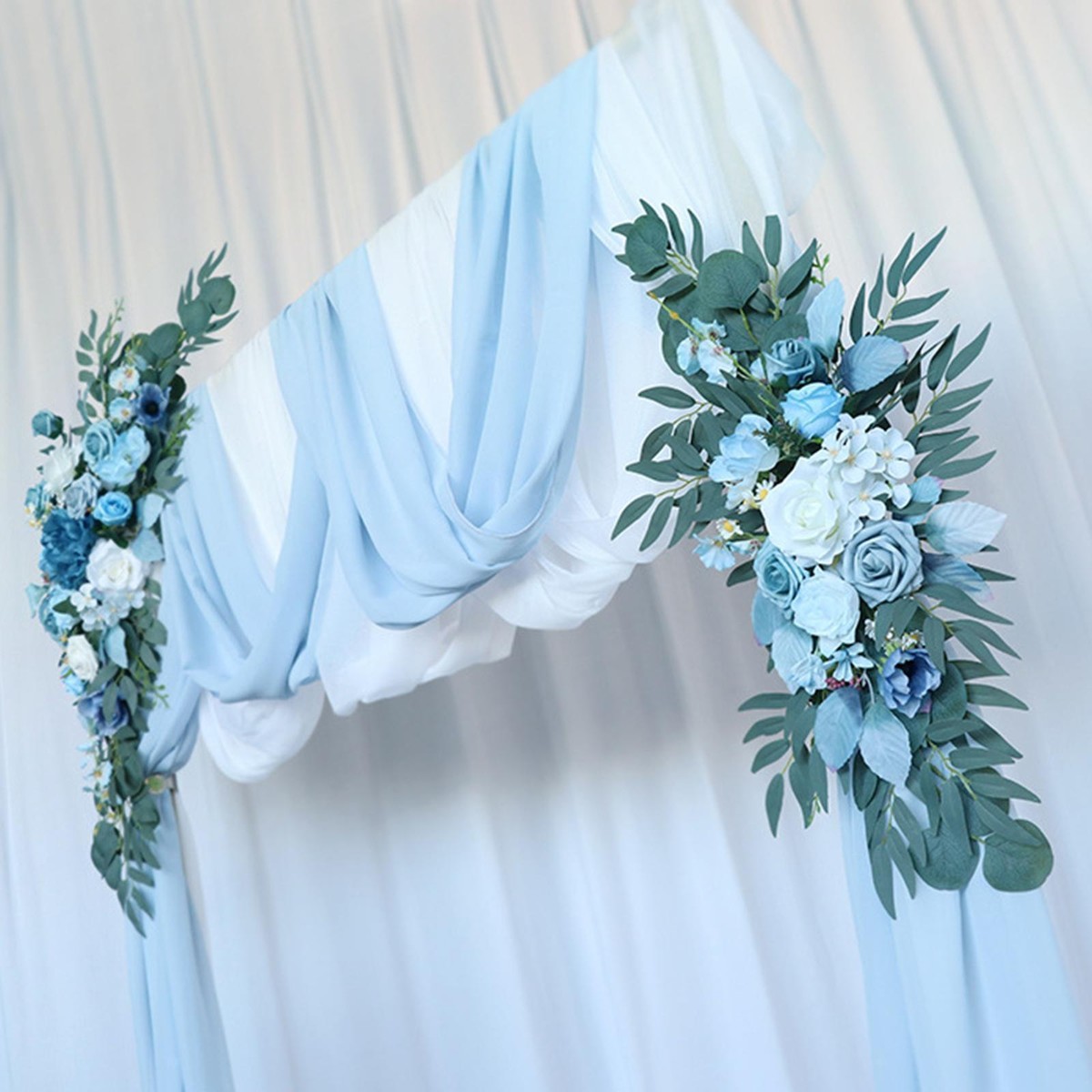 Flower Swags Living Room Burgundy Gold Jacquard Floral Damask Swag