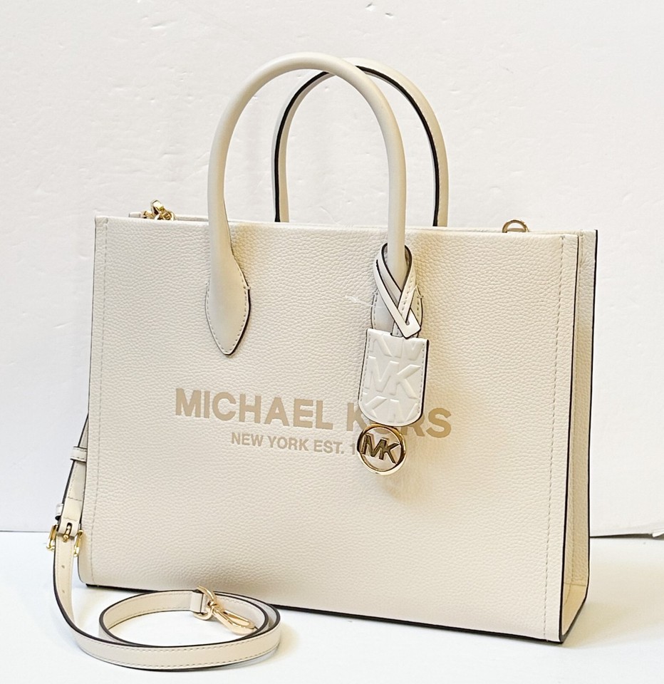 MICHAEL KORS MIRELLA MEDIUM EAST WEST TOTE SHOULDER CROSSBODY BAG PURSE ...