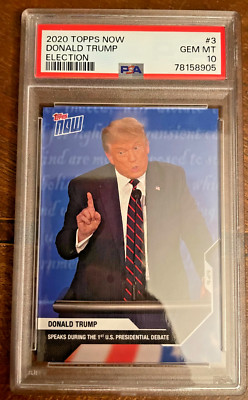 DONALD TRUMP 2020 Topps Now Election #3 PSA 10 GEM MINT | eBay