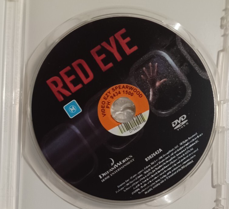 Red Eye DVD Region 4 GC Ex Rental Horror Thriller Rachel Adams Free ...