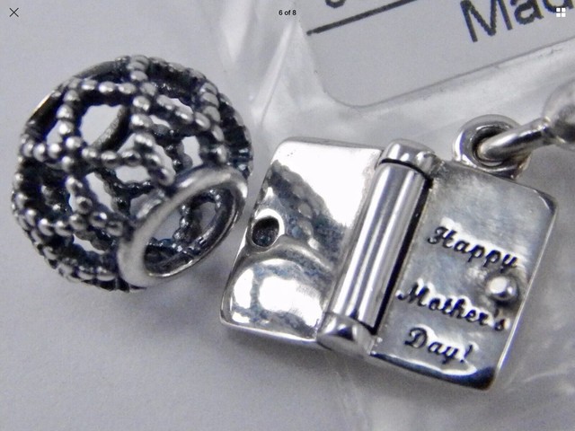 Authentic PANDORA Charm 791532 We Love You 14k Gold Heart for sale ...