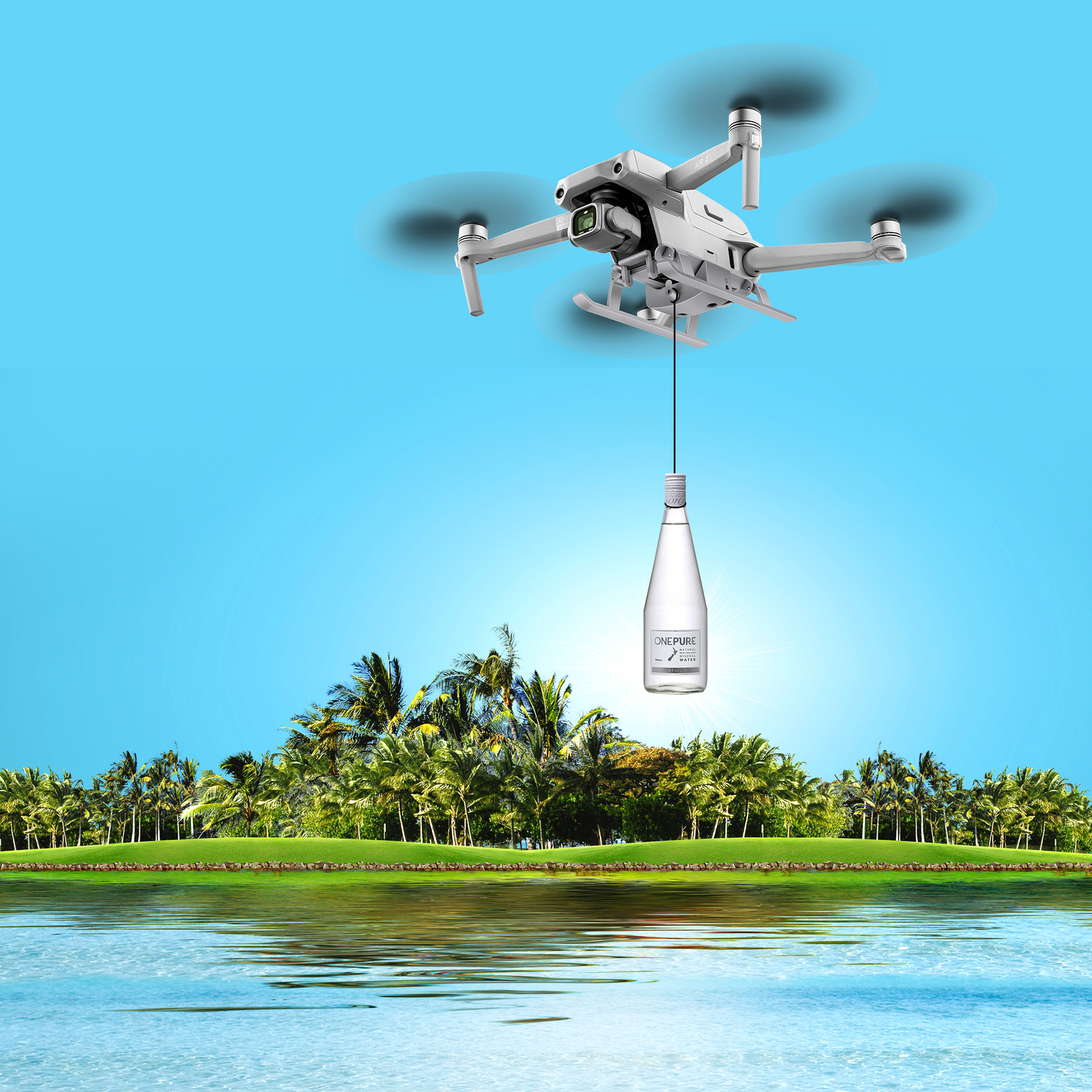 Release Air Dropper Thrower Dispenser Ring Fishing for DJI Mavic Air 2 ...