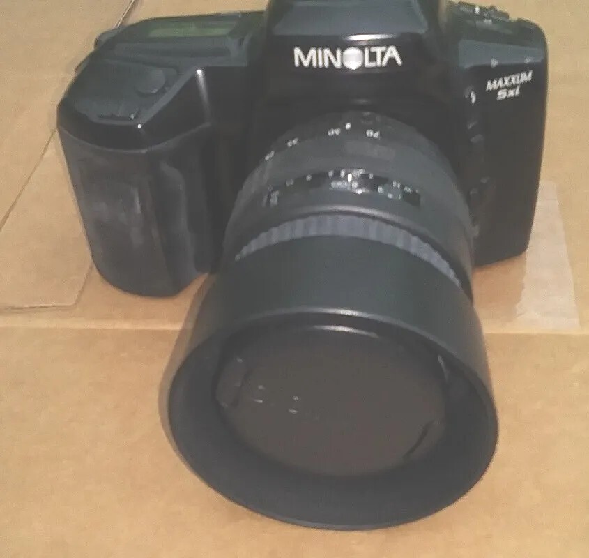 Minolta Maxxum 5xi Deluxe Camera w Bower Japan Lens | eBay