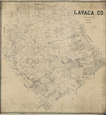 1896 Map of Lavaca County Texas Hallettsville | eBay