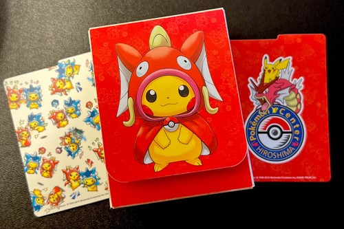 Poncho Pikachu Magikarp Gyarados Deck Box w/Dividers Pokemon Center ...