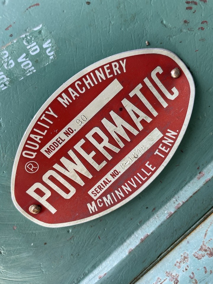 POWERMATIC Model 90 Wood Lathe Variable Speed Original Turning ...