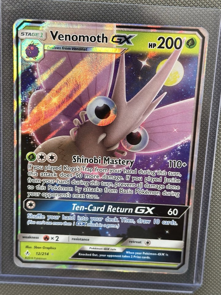 Pokemon TCG Venomoth GX 12/214 NM-Unbroken Bonds Holo | eBay