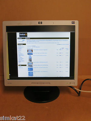 HP L1706 17" LCD Monitor TFT PC Home Office Monitor P/N PX849AA ...