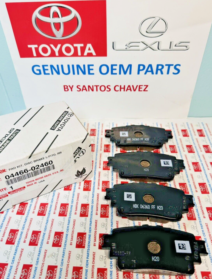 2021-2024 Toyota Sienna Rear Brake Pad Set | 04466-02460 | Genuine OEM