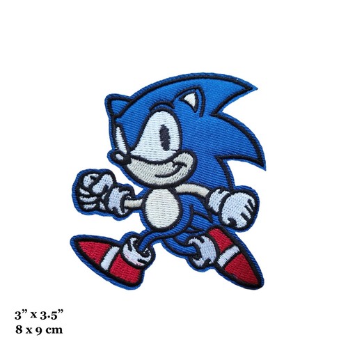 Sonic The Hedgehog Game Character Running Embroidered Iron On Patch | eBay