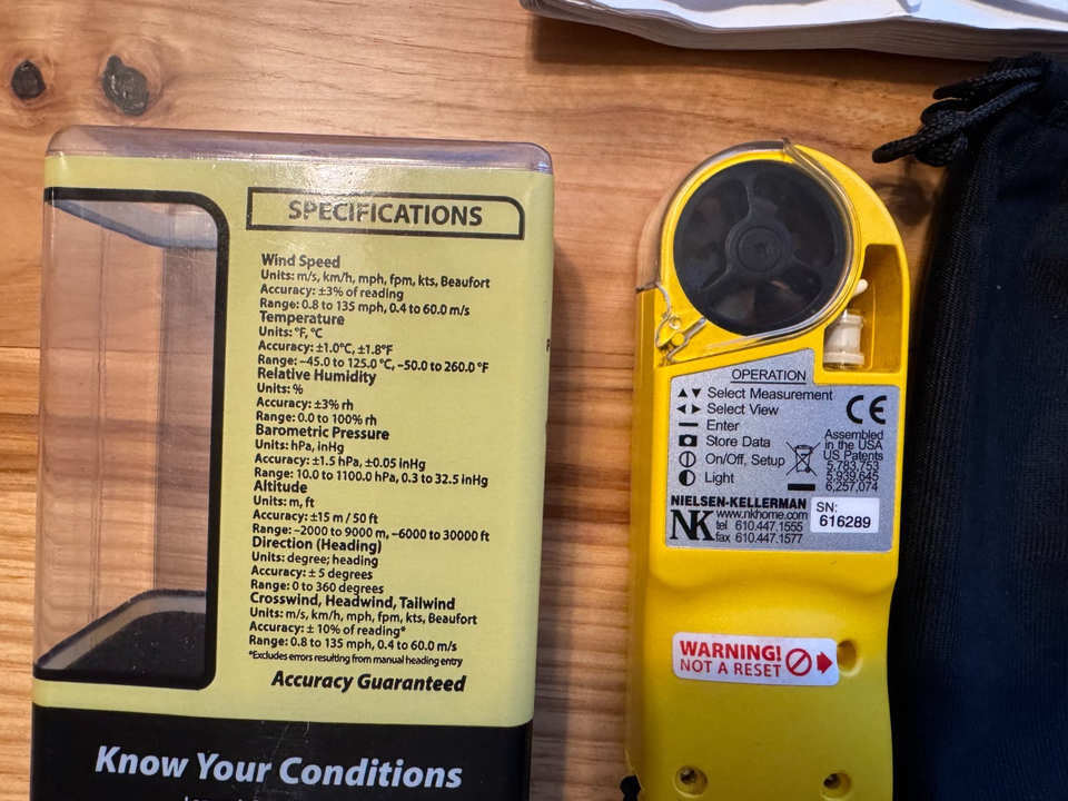 Kestrel 4500 Pocket Weather Tracker Works | eBay