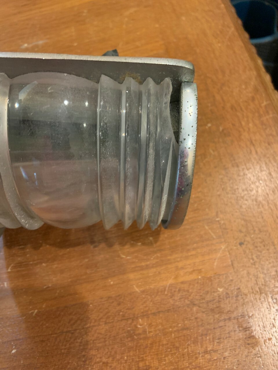 Antique Fresnel Lens Stern Light Chrome Bronze | eBay