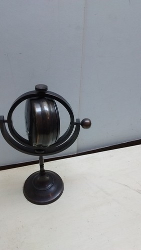 Prestige Bronze/Brass Gyroscope Quart Movement Desk Clock | eBay