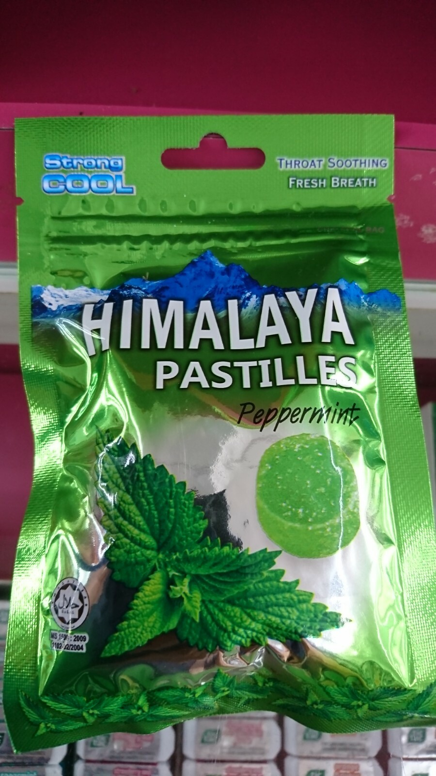 3x Big Foot Himalaya Pastilles Peppermint Throat Soothing Fresh Breath ...