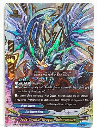 Future Card Buddyfight Jade Crystal Dragon, Schartreuze X-BT01A-CP02 ...