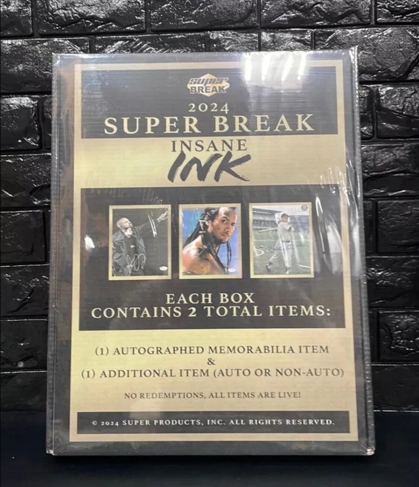 2024 Super Break Insane Ink Memorabilia Box - 2 Items | eBay