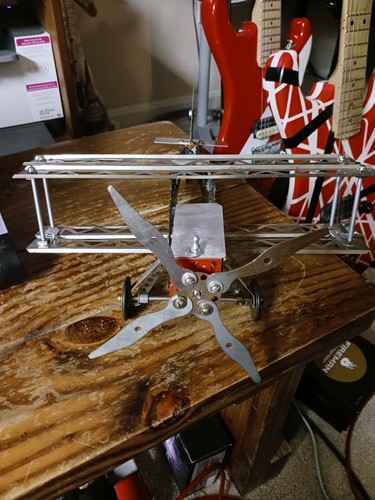 VINTAGE ERECTOR SET BI-PLANE AC GILBERT MAN CAVE ART! | eBay